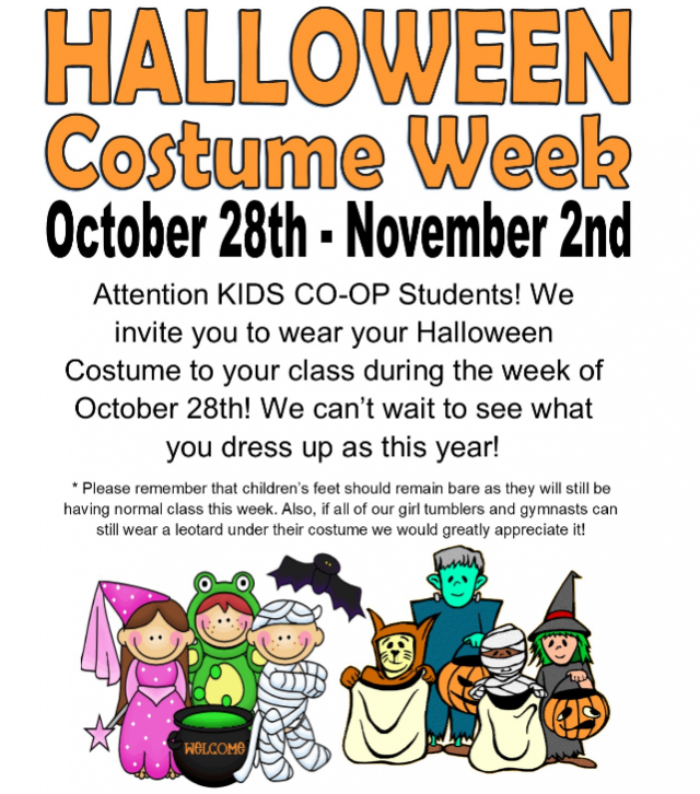 Events for August 2025 – Co-Op Gymnastics